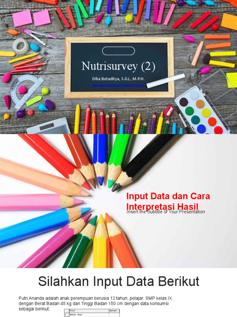 Pertemuan 5-6 Nutrisurvey (2) & Excel | PDF | Komputer