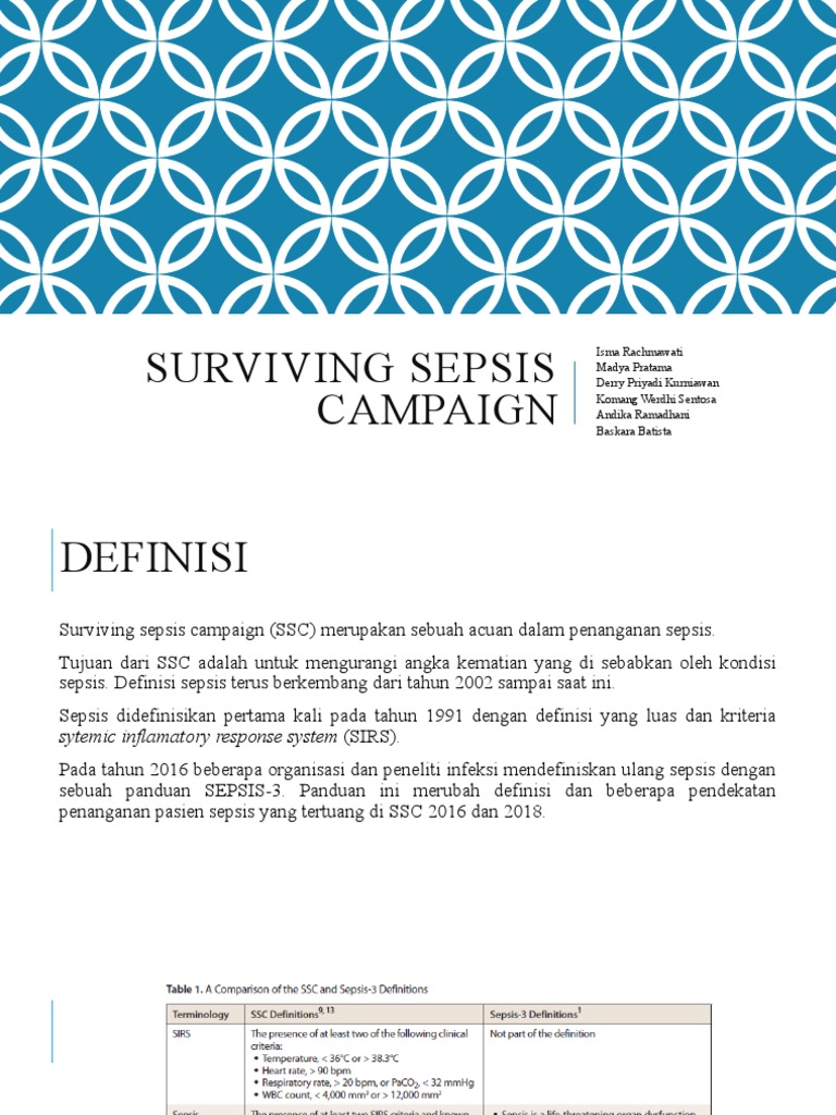 Surviving Sepsis Campaign | PDF