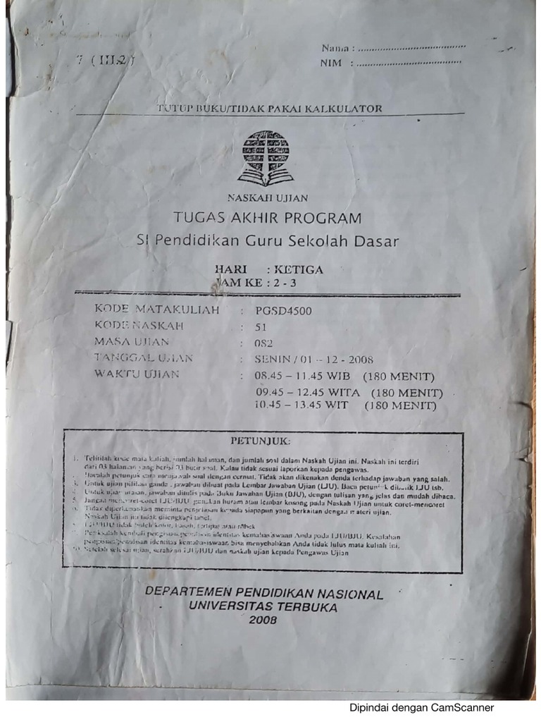Contoh Soal TAP | PDF