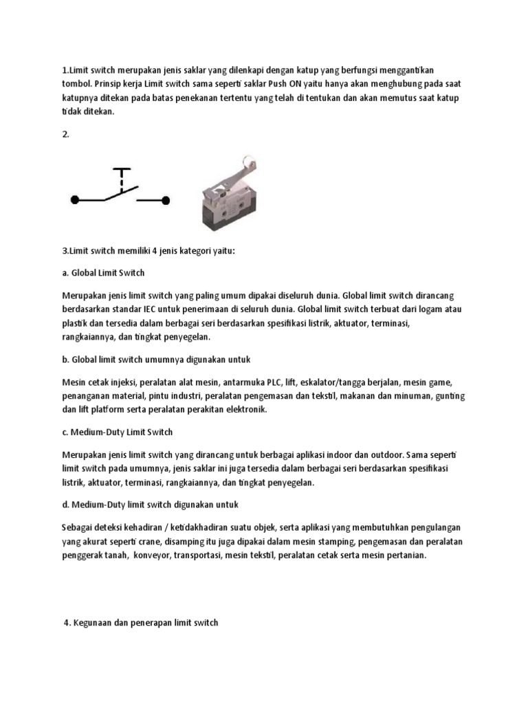 1.limit Switch-WPS Office | PDF | Teknologi & Rekayasa