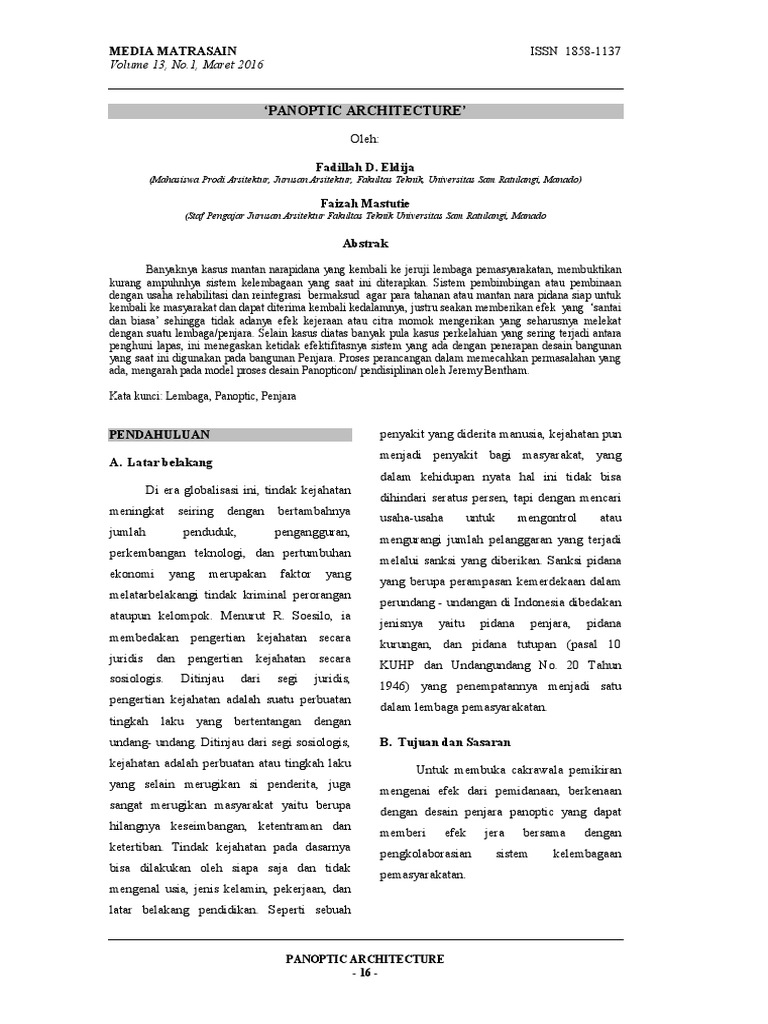 Panoptic Architecture' | PDF