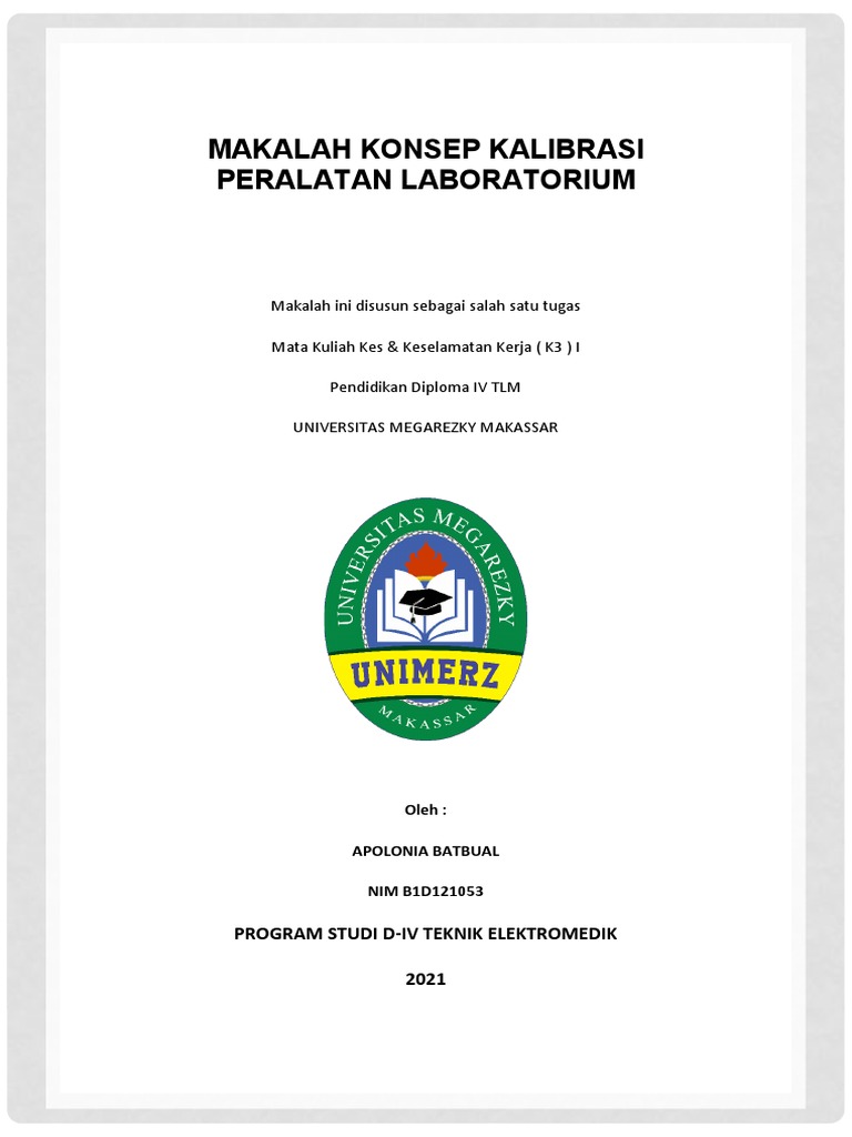 Tugas 1 Makalah Kes & Keselamatan Kerja (K3) I | PDF