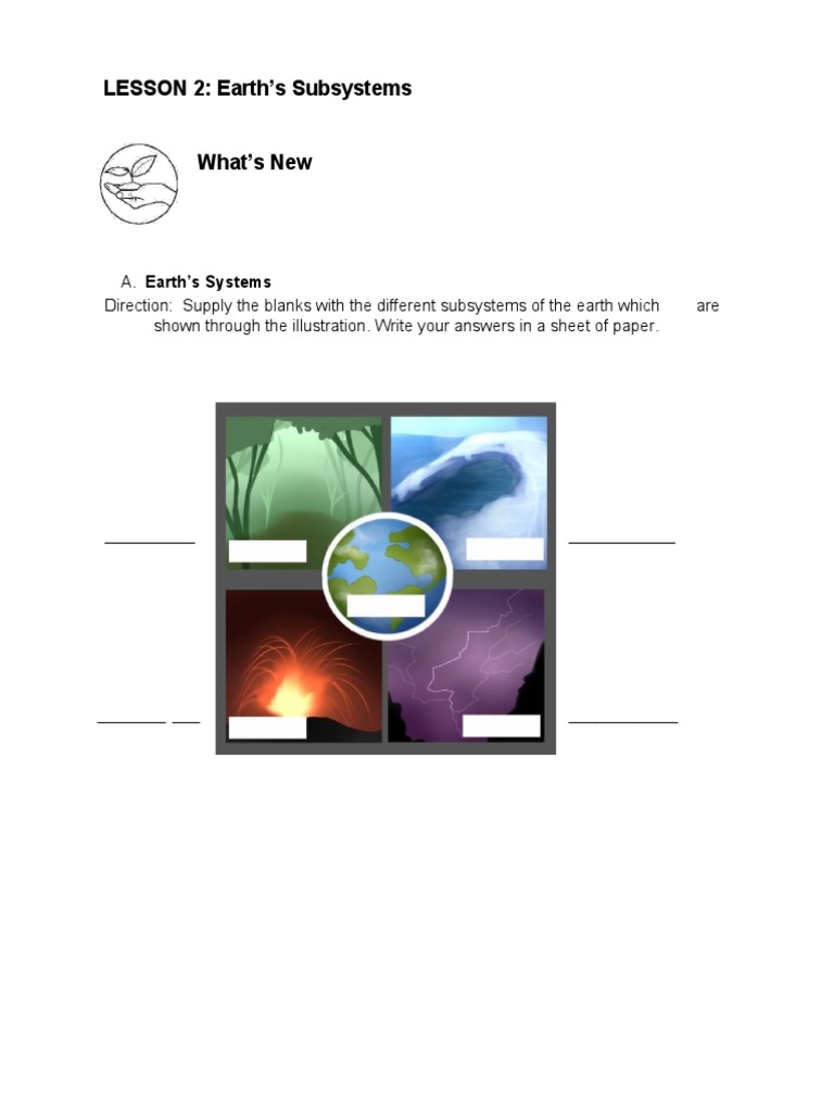 Lesson 2. Earth's Subsystems | PDF | Earth | Life