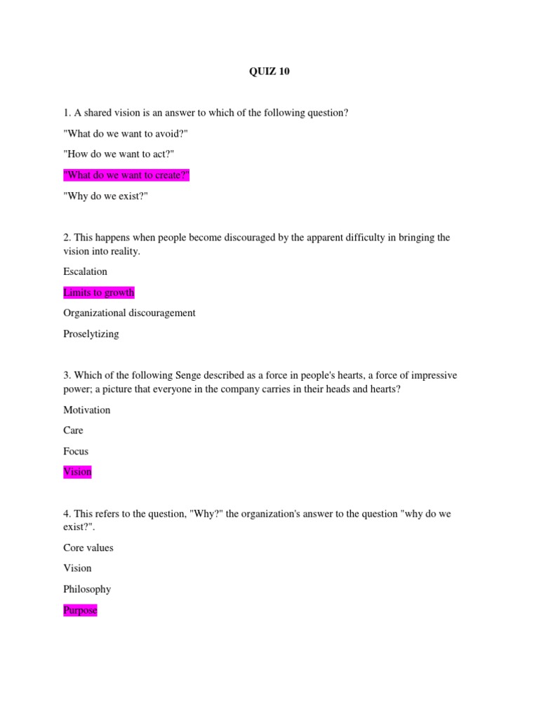 BME 14 CHAPTER 10 Answer Key | PDF | Behavior Modification | Behavioural Sciences