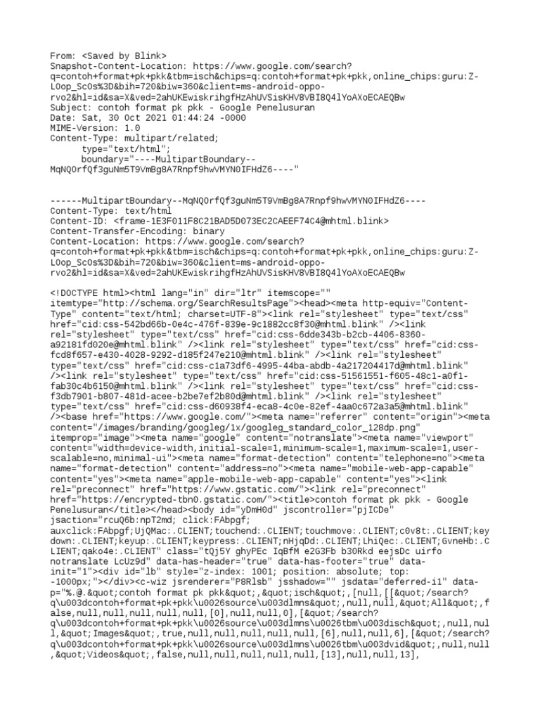 Contoh Format PK PKK - Google Penelusuran | PDF | Networking Standards ...