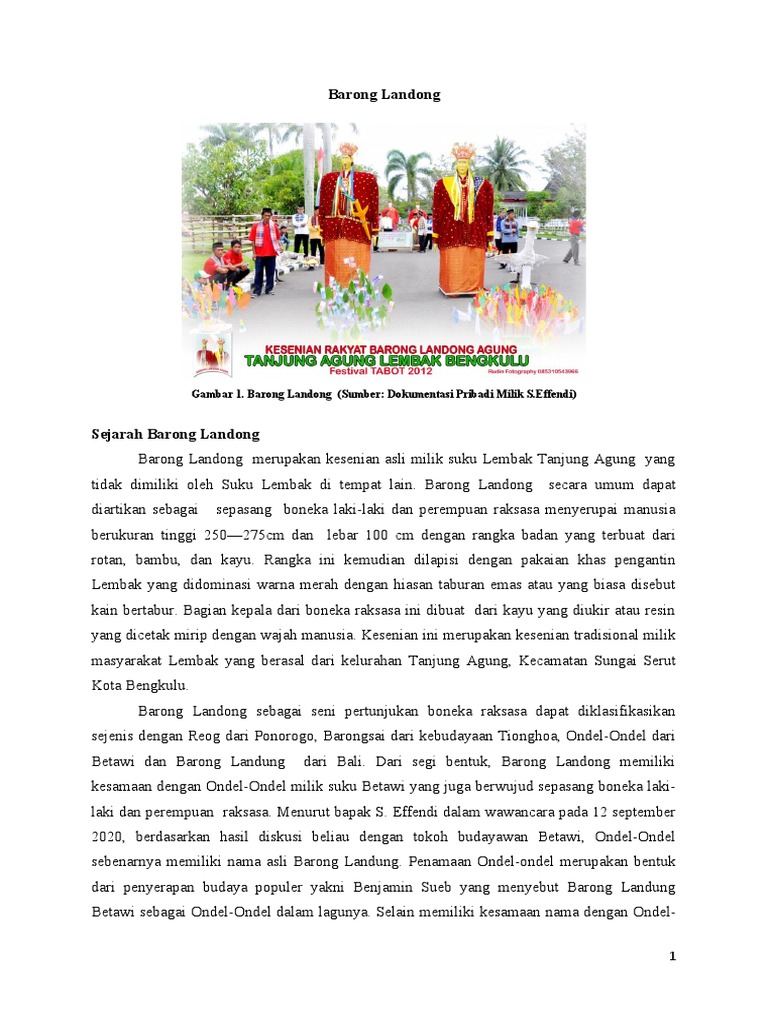 Terbaru-Barong Landong | PDF
