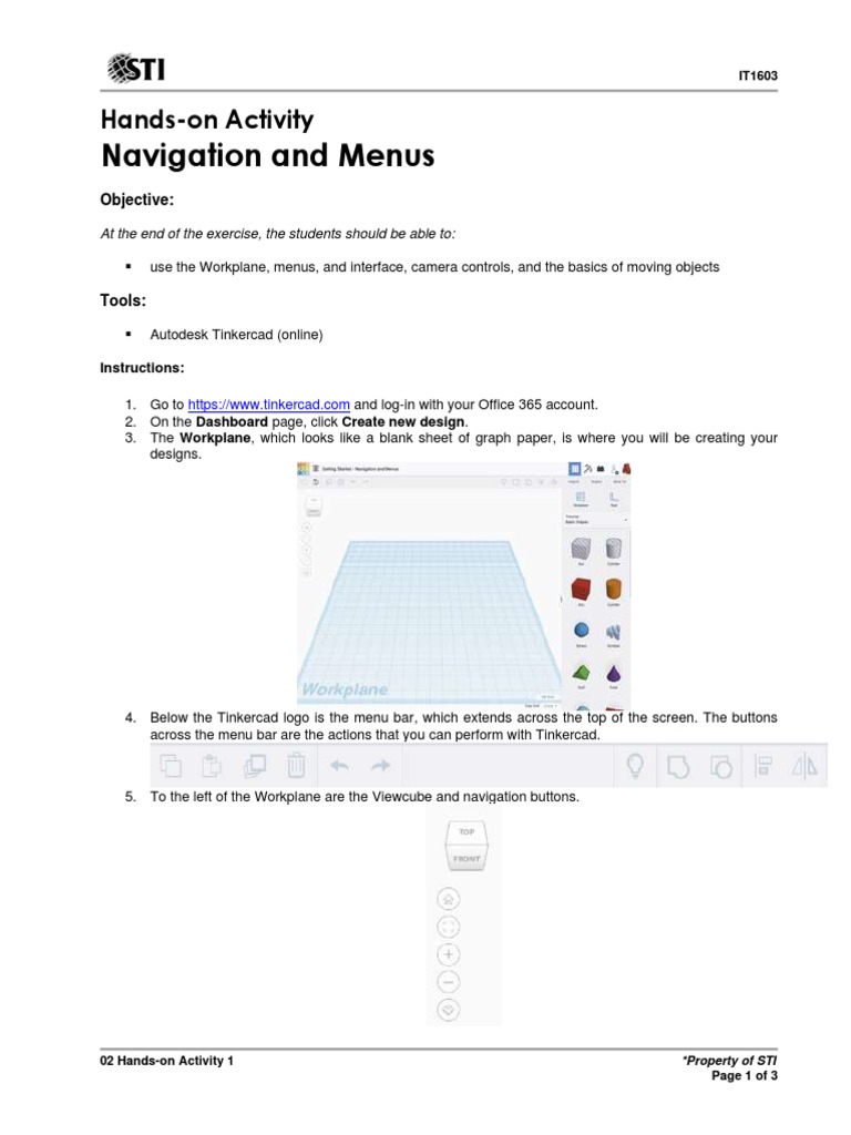 02 Hands-On Activity 1 | PDF | Cursor (User Interface) | Menu (Computing)