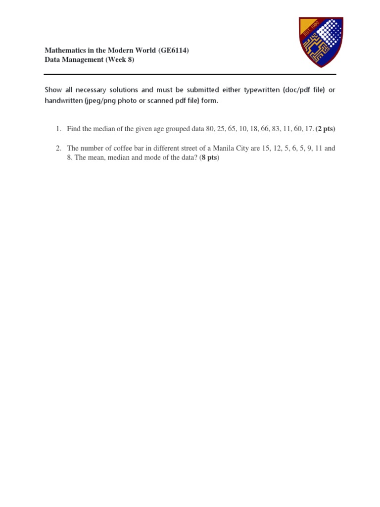 Grade 8 Data Management Worksheet | PDF | Teaching Methods & Materials