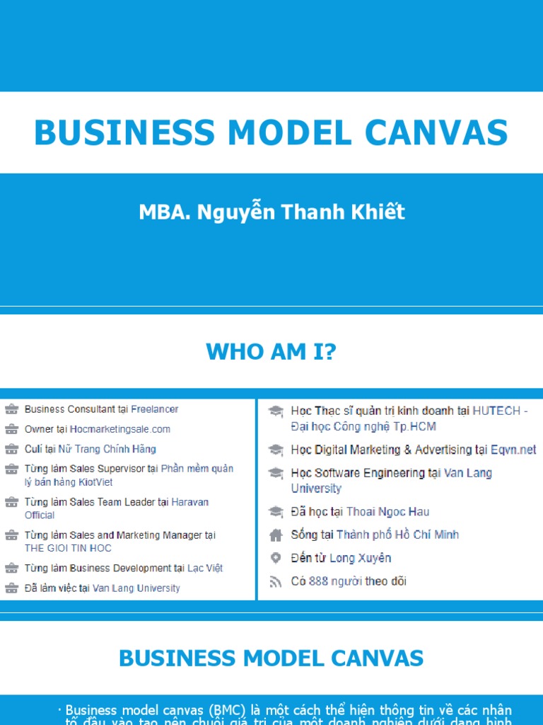 Business Model Canvas MBA - Nguyen Thanh Khiet | PDF