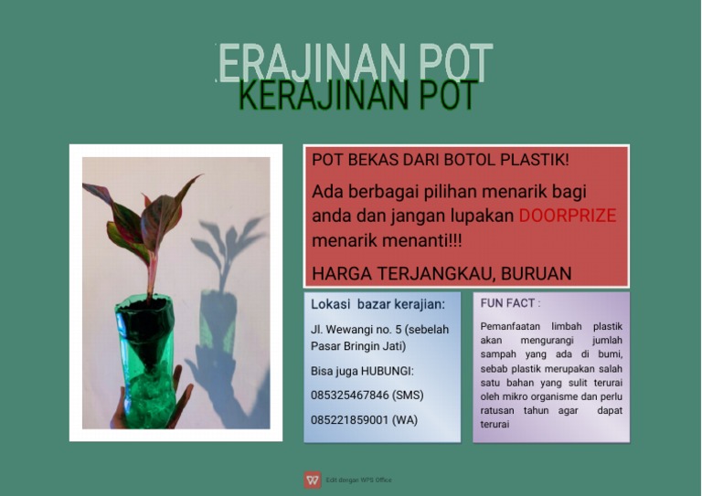 Bagi Brosur Pot Bekas | PDF