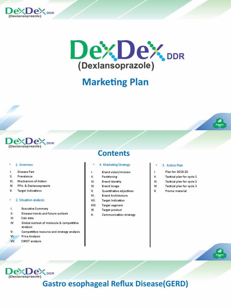 Dexlansoprazole Marketing Strategy Overview | PDF | Gastroesophageal ...