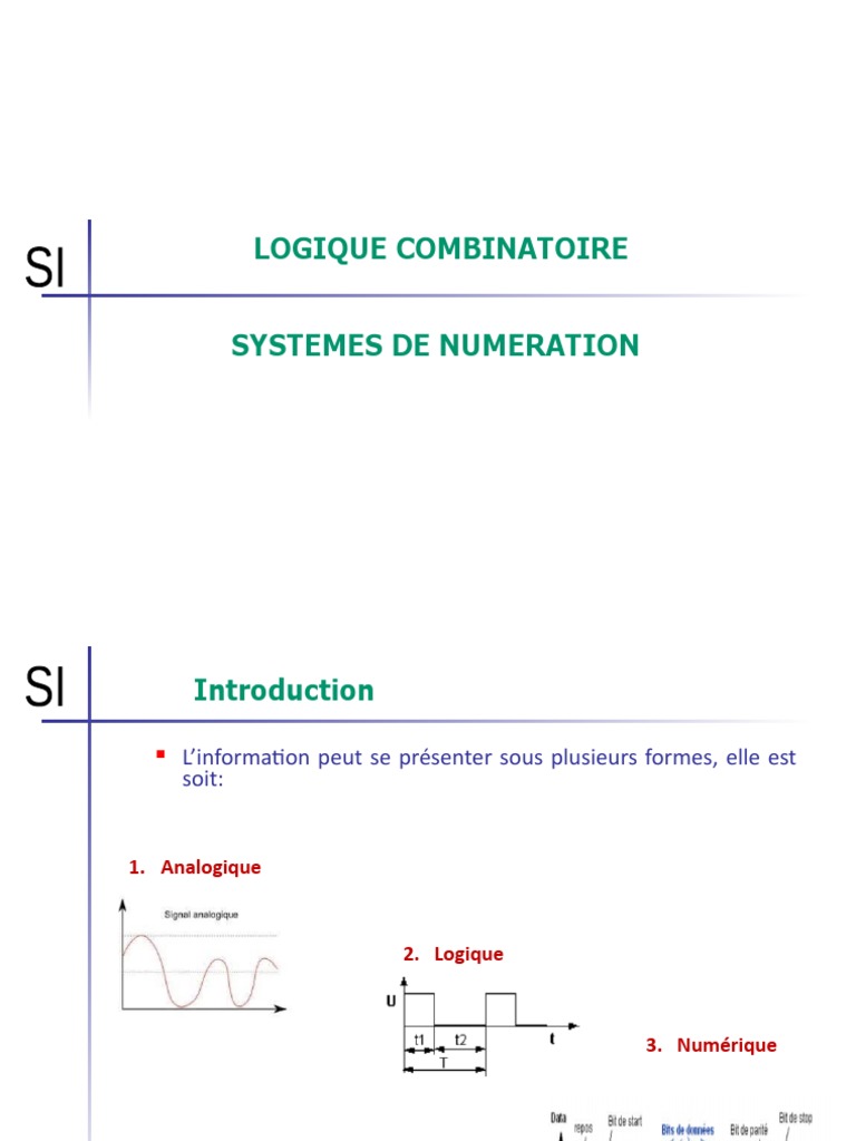 Logique combinatoire et systèmes de numération | PDF | Décimal codé ...