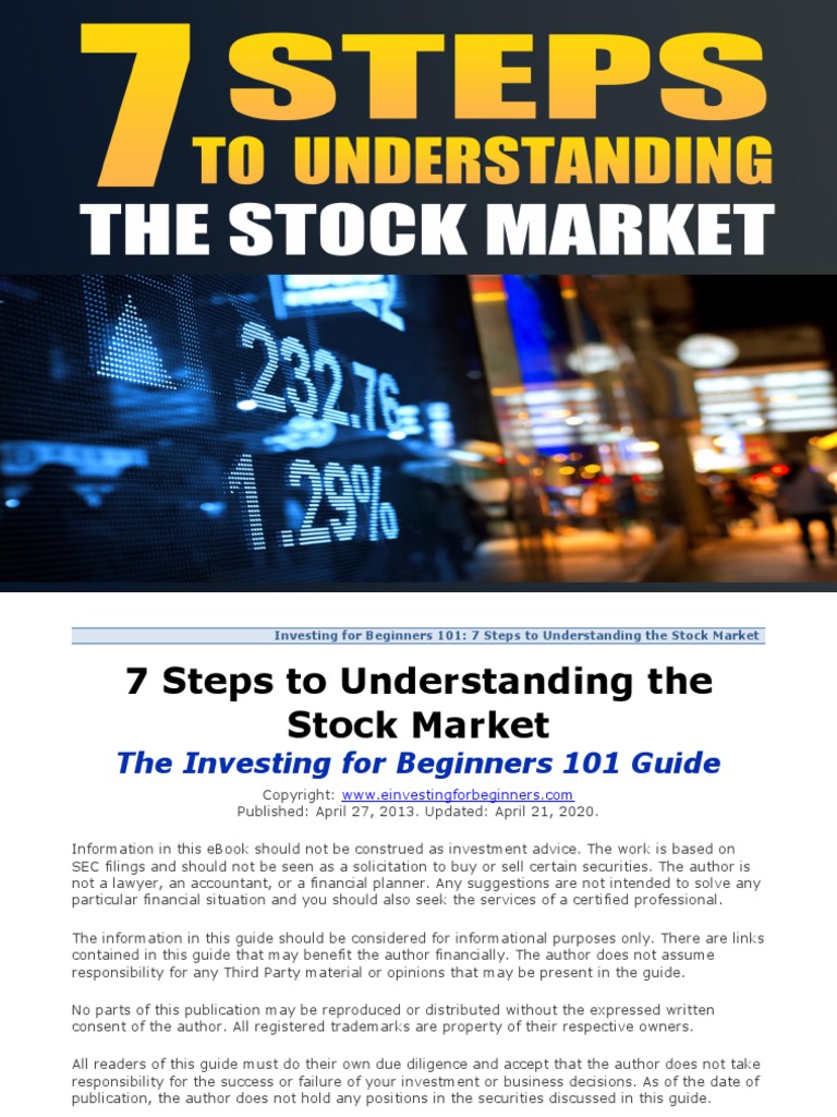 7 Steps To Understanding The Stock Market Ebook v6 | PDF | Price ...