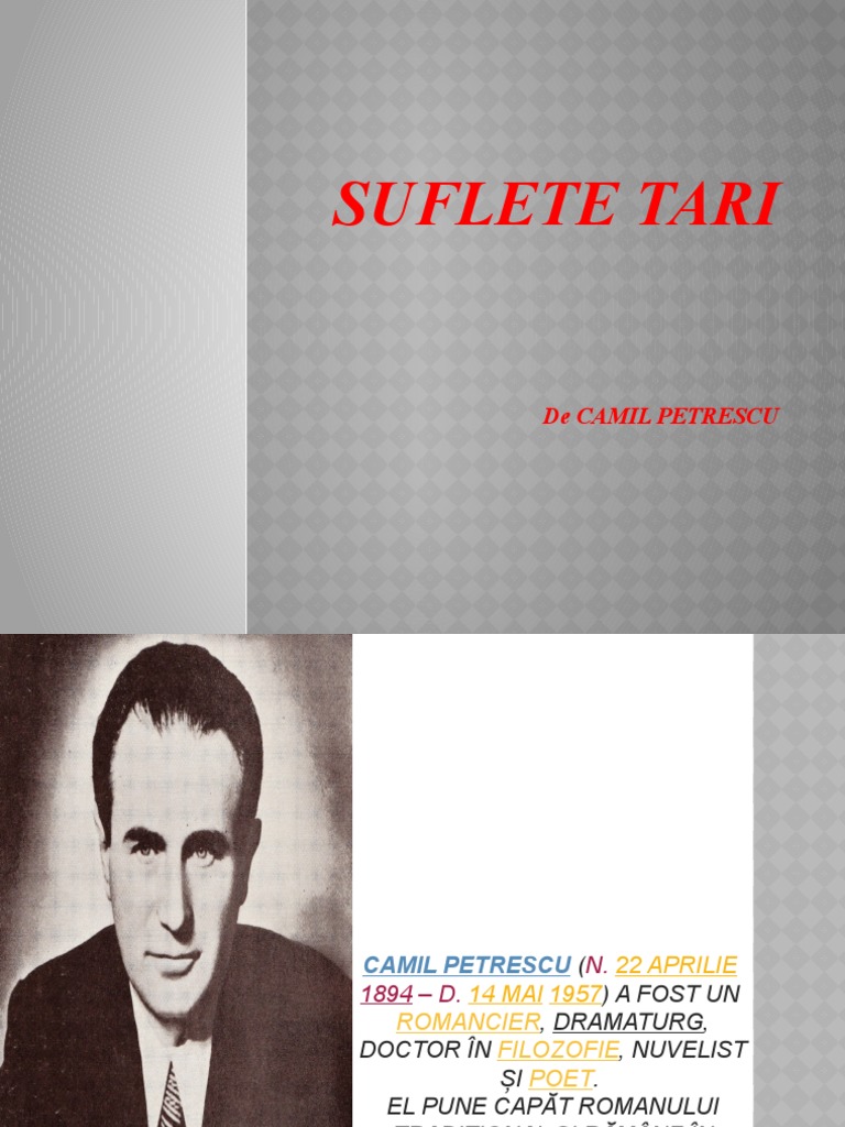 Suflete Tari C.petrescu | PDF