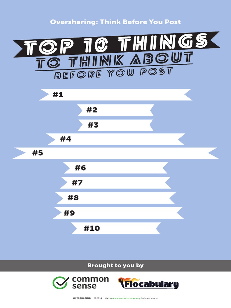 Oversharing Poster Blanks | PDF