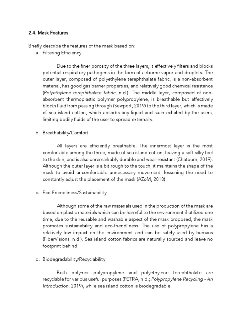 2.4. Mask Features: Introduction, 2019), While Sea Island Cotton Is ...