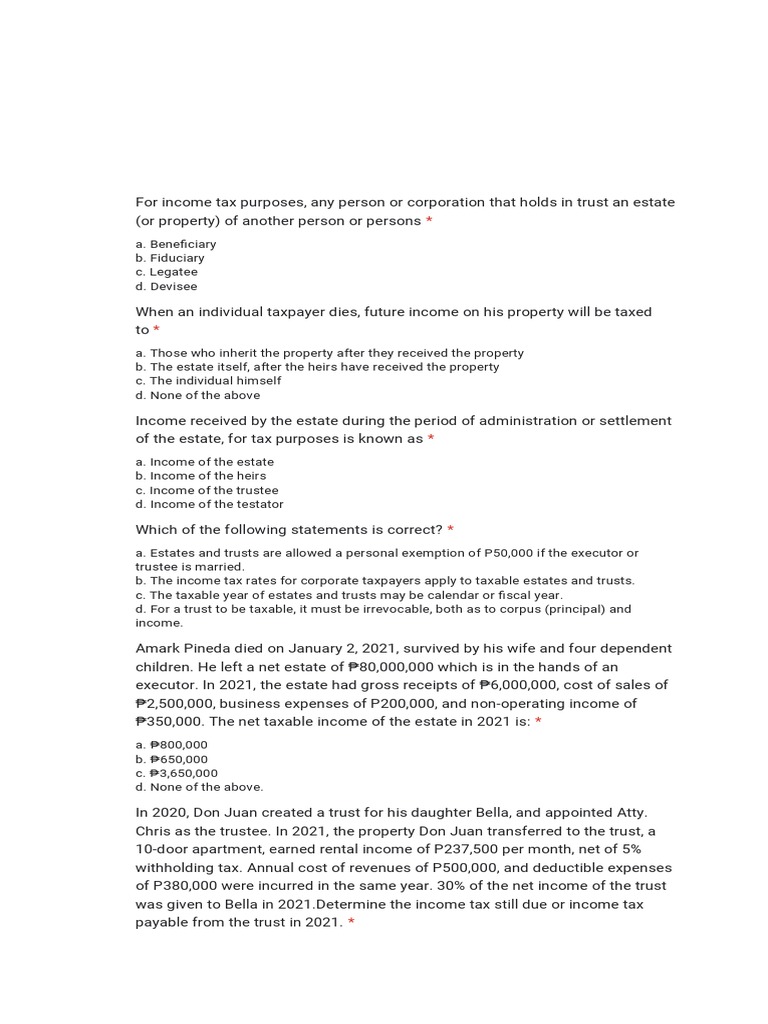 COLORS | PDF | Trust Law | Taxes