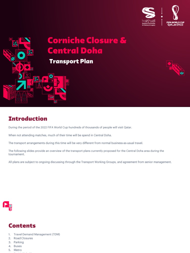 Corniche Closure and Central Doha Transportation Plan | Download Free ...