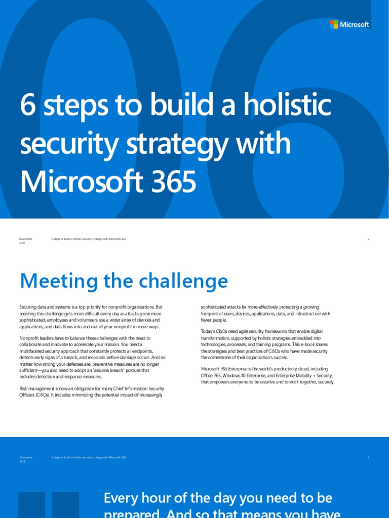 6 Steps To Build A Holistic Security Strategy With Microsoft 365 | PDF | Cloud Computing ...