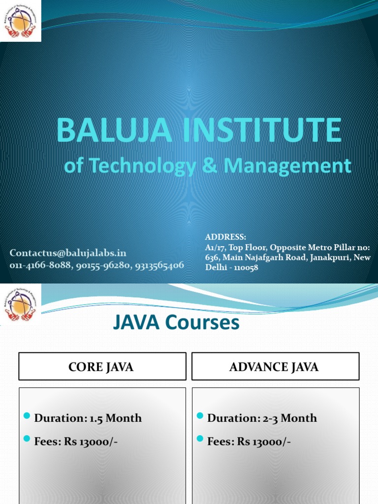 Core Java & Advance Java | PDF | Spring Framework | Computer Programming