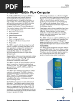 Floboss S600+ Flow Computer: S600+ Product Data Sheet | PDF | Analog To ...