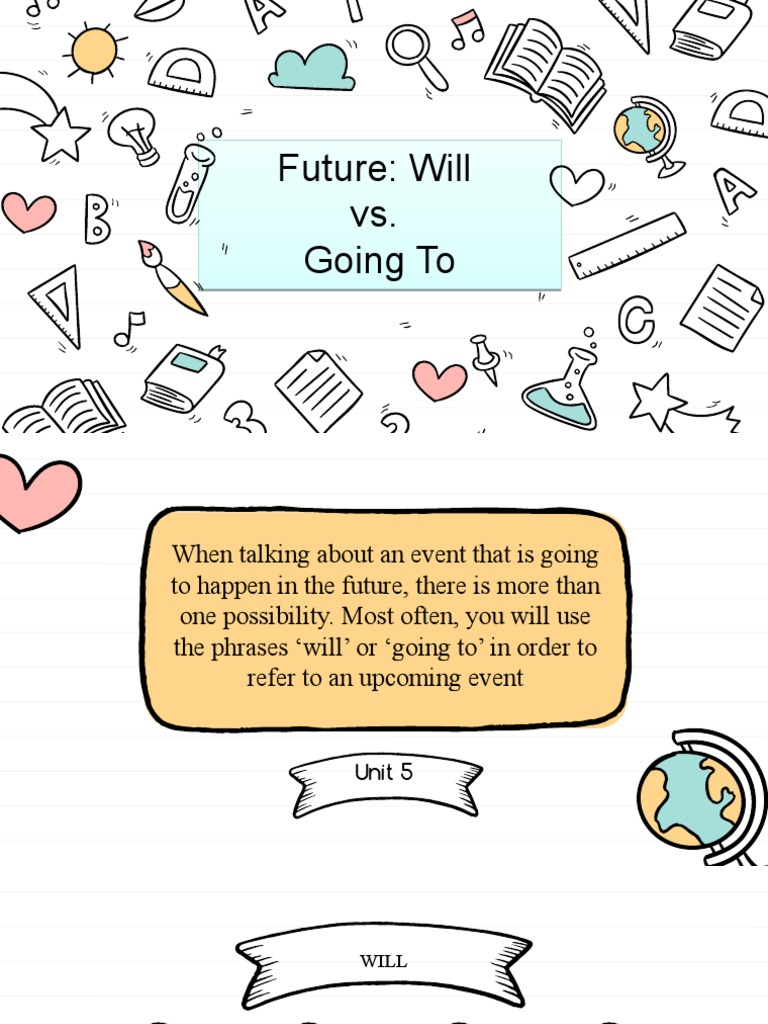 Future Will vs. Going To | PDF | Verb | Cognition