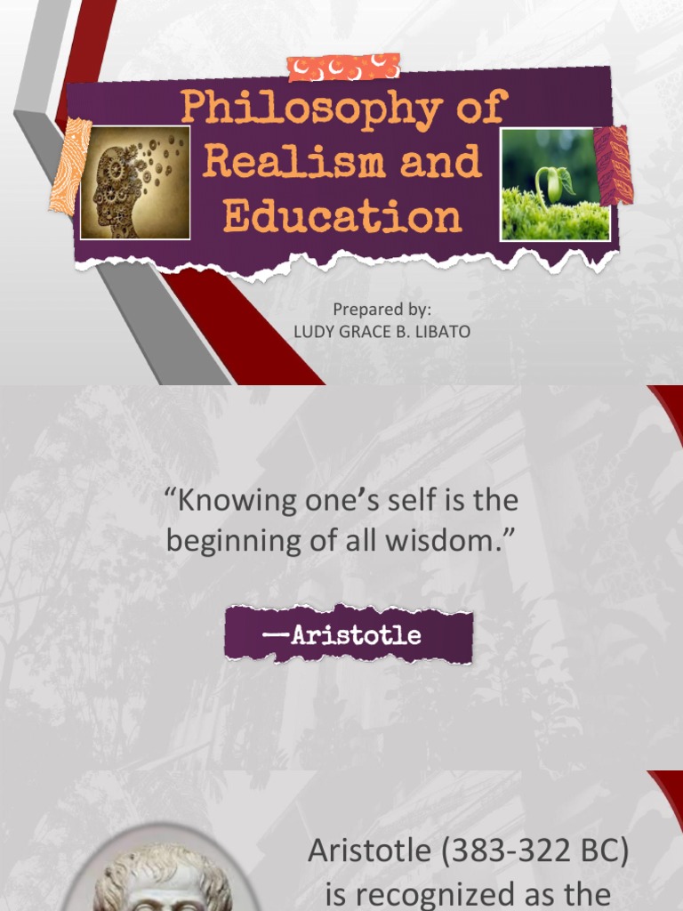 Realism and Education | PDF | Philosophical Realism | Aristotle