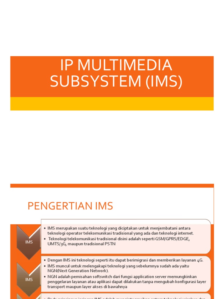 Ip Multimedia Subsystem (Ims) | PDF | Bisnis
