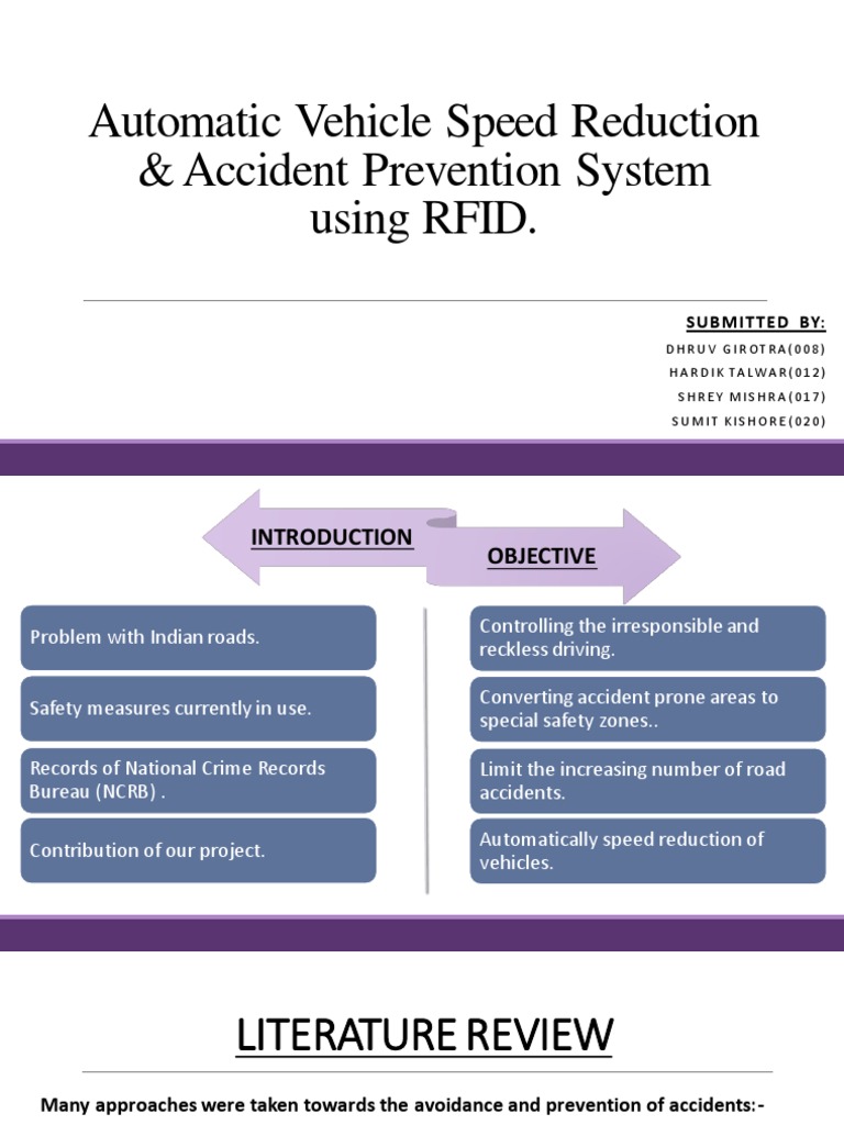 Automatic Vehicle Speed Reduction & Accident Prevention System Using RFID | PDF | Speed Limit ...