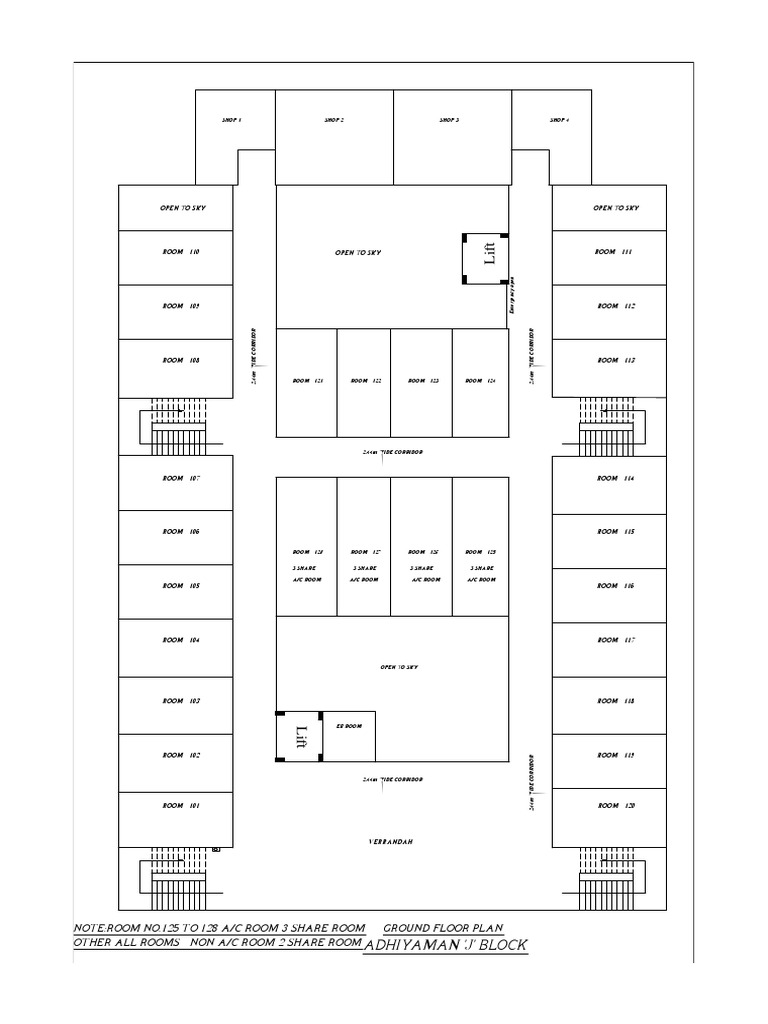 Adhiyaman J Block Floor Plan | PDF