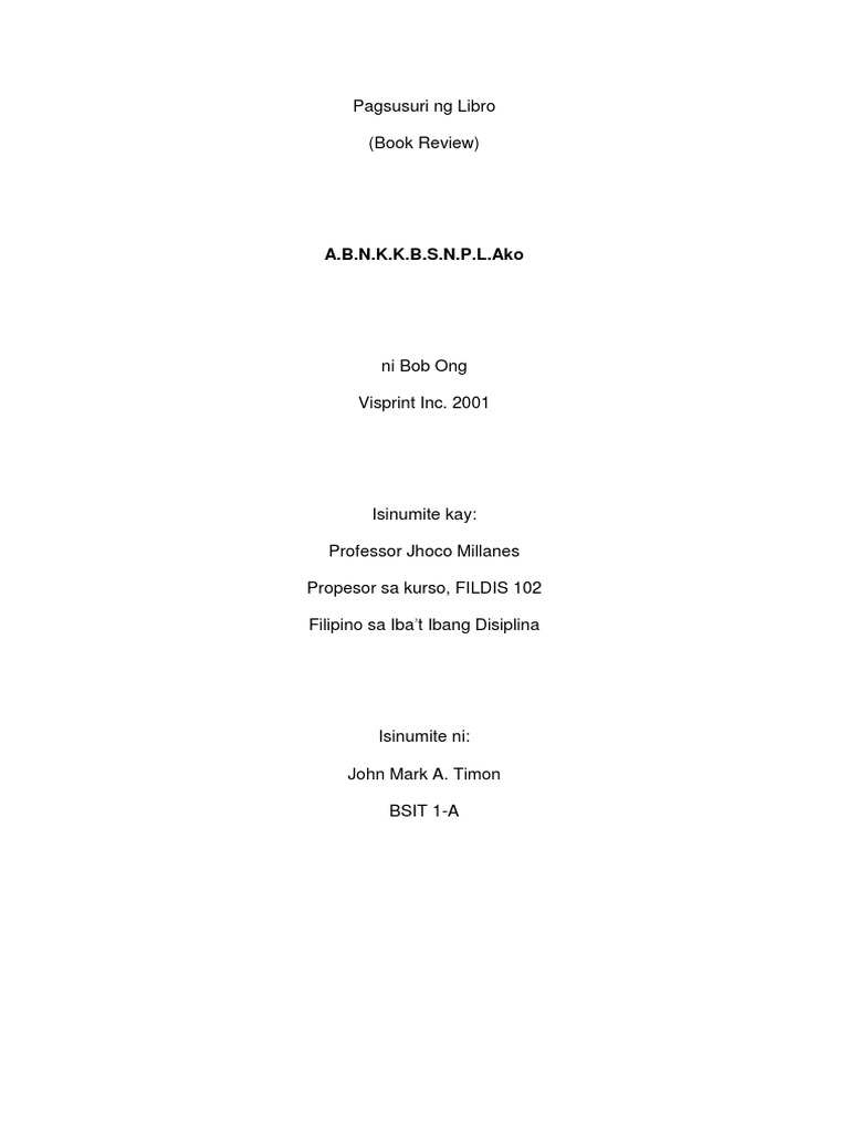 FILDIS Book Review - TIMON | PDF