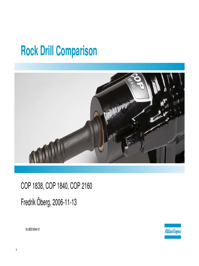 COP 1838 Rock Drill Overview | PDF