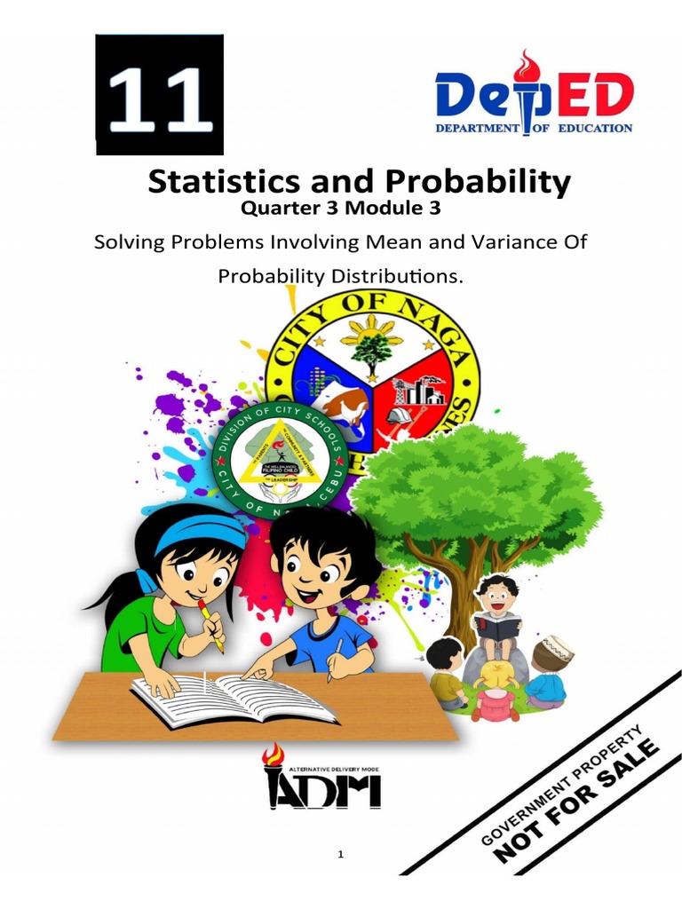 Solving Problems Involving Mean and Variance of Probability Distributions | PDF | Standard ...