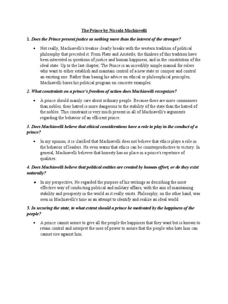 The Prince by Niccolò Machiavelli | PDF