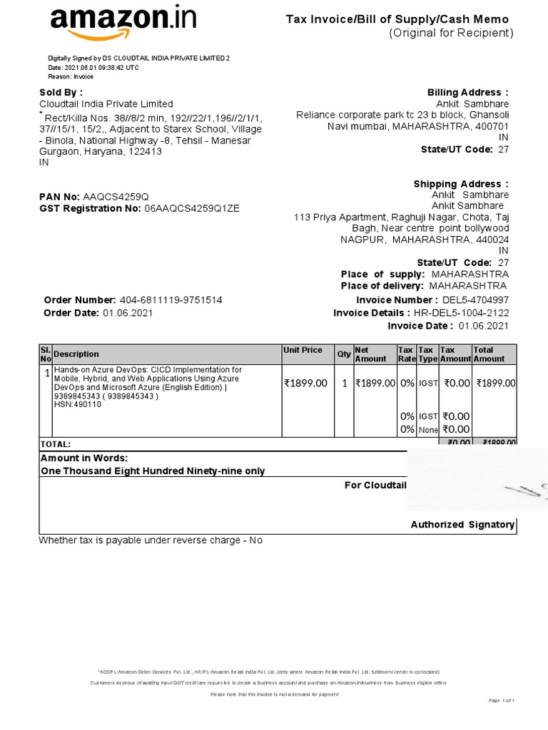 Azure Invoice | PDF | Invoice | Government Finances