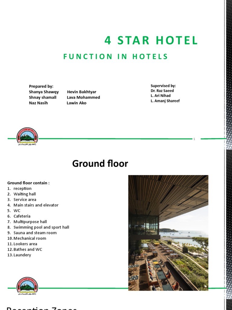 Function in Hotels: 4 Star Hotel | PDF | Elevator | Room