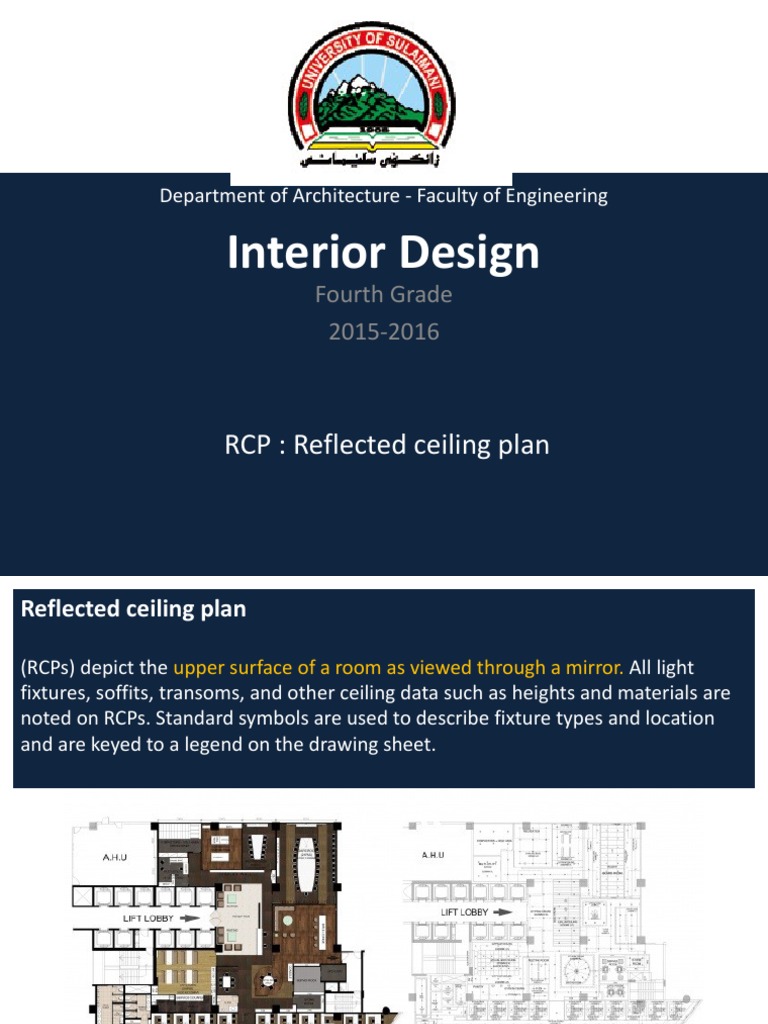 Reflected Ceiling Plans: Depicting Ceiling Features and Components for ...