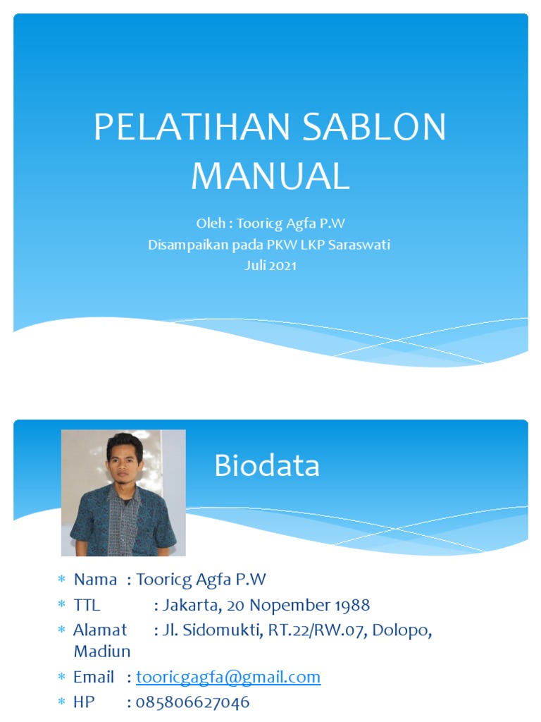 Panduan Sablon Manual | PDF