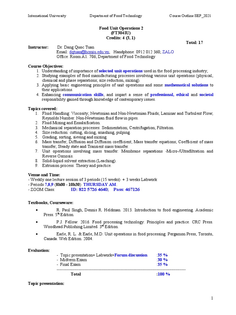 U2 Sep21 Outlines | PDF | Fluid Dynamics | Membrane Technology
