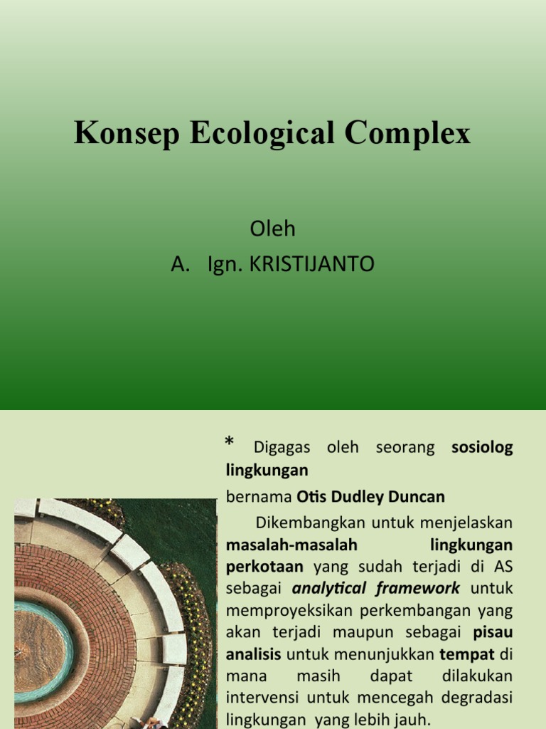 Konsep Ecological Complex | PDF