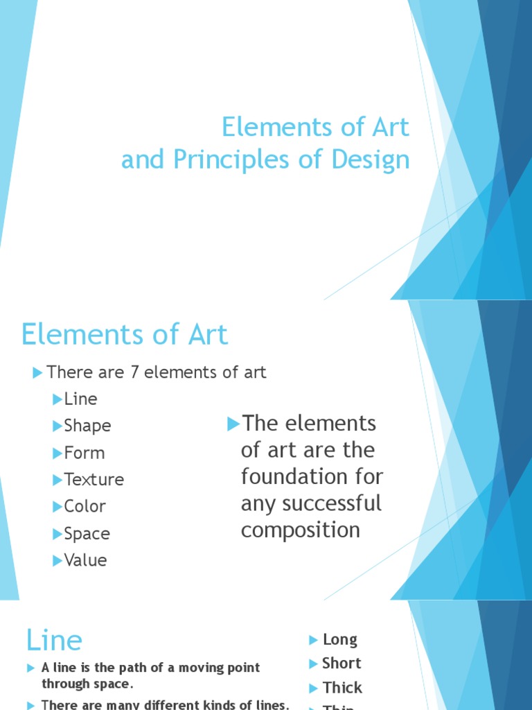 Elements of Art and Principles of Design | PDF | Composition (Visual ...