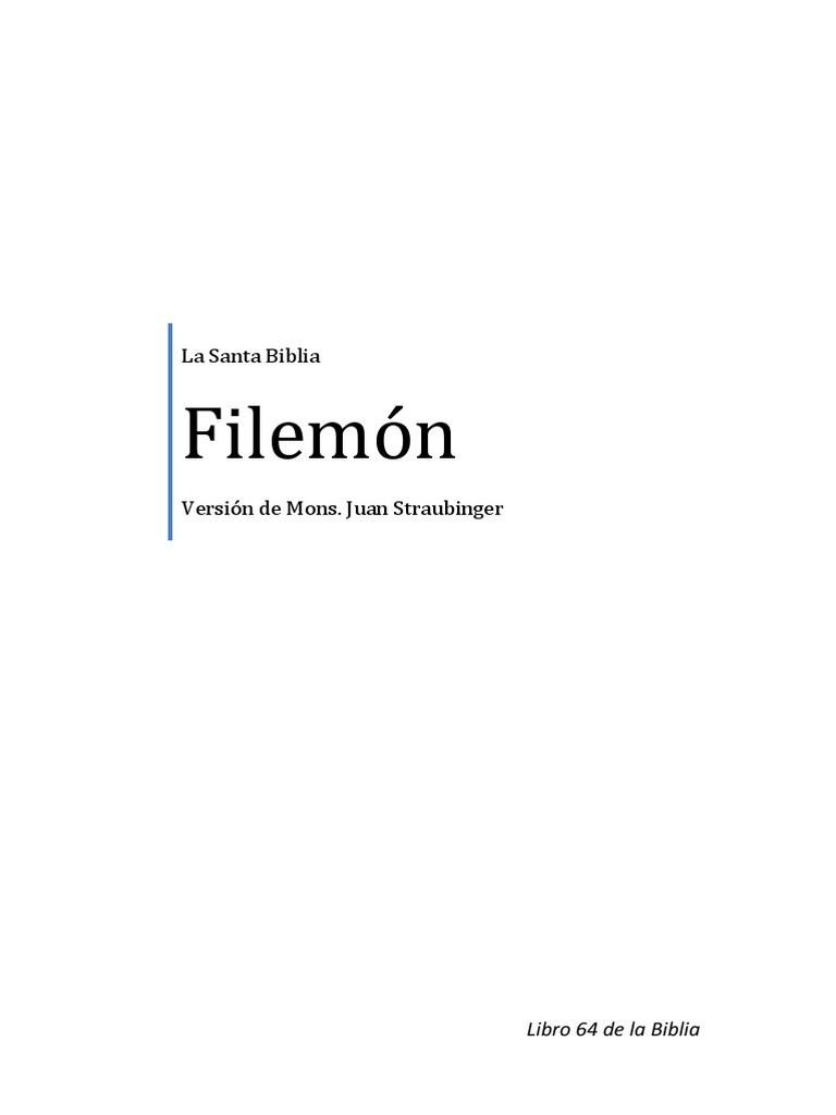64 Filemon | PDF | Pablo el apóstol | Cristo (título)