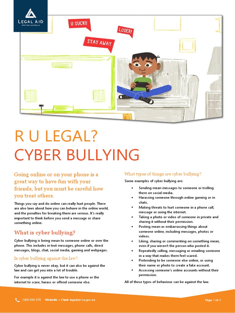 Fact Sheet Cyber Bullying Animation | PDF | Cyberbullying | Bullying