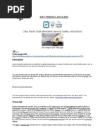 Flight Safety Demonstration Script 1 | PDF