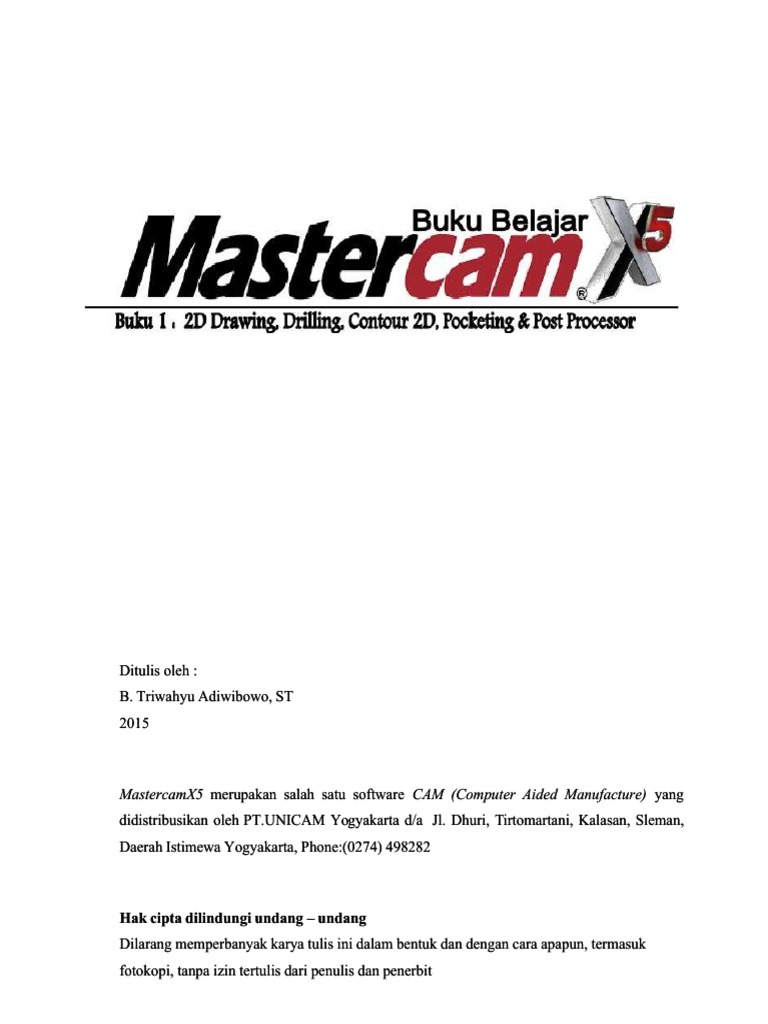 Ilide - Info Mastercam x5 Buku 1 PR | PDF