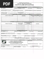 SSS Funeral Claim Application Form | PDF | Pension | Government