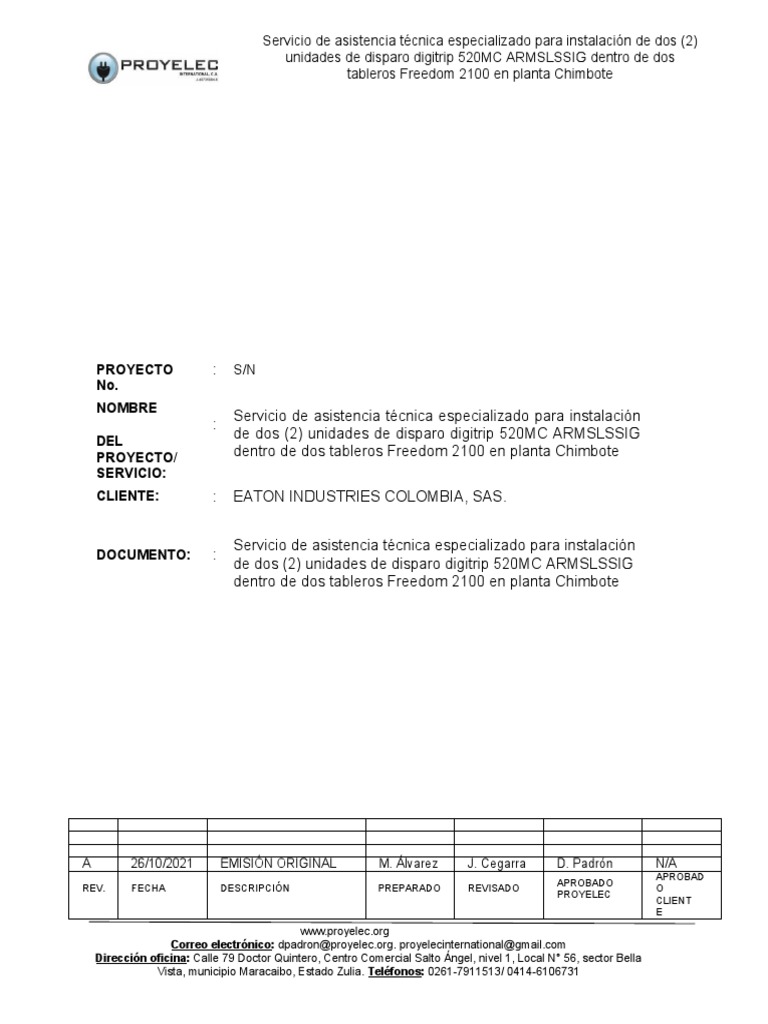 Informe Tecnico | PDF