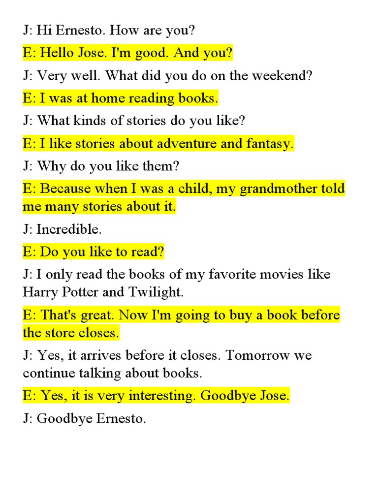 Week 06 - Task Assignment - My Favorite Type of Story | PDF