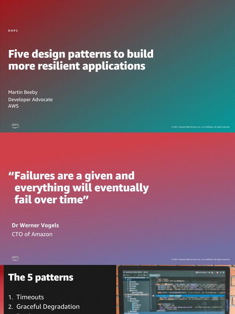 AWSDevDay - Five Design Patterns To Build More Resilient Applications | PDF | Amazon Web ...