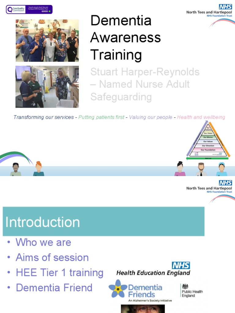 Dementia Awareness Training: Stuart Harper-Reynolds - Named Nurse Adult ...